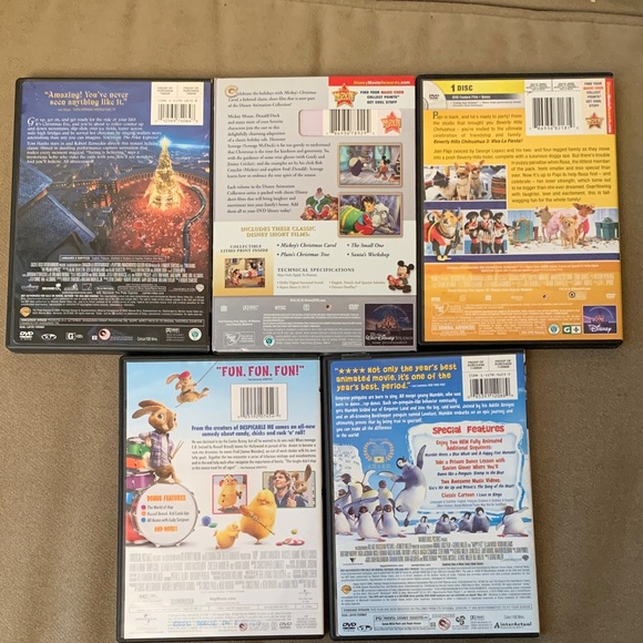 Disney | Media | Dvd Bundle Assorted Family Dvds 5 Classic Titles In ...